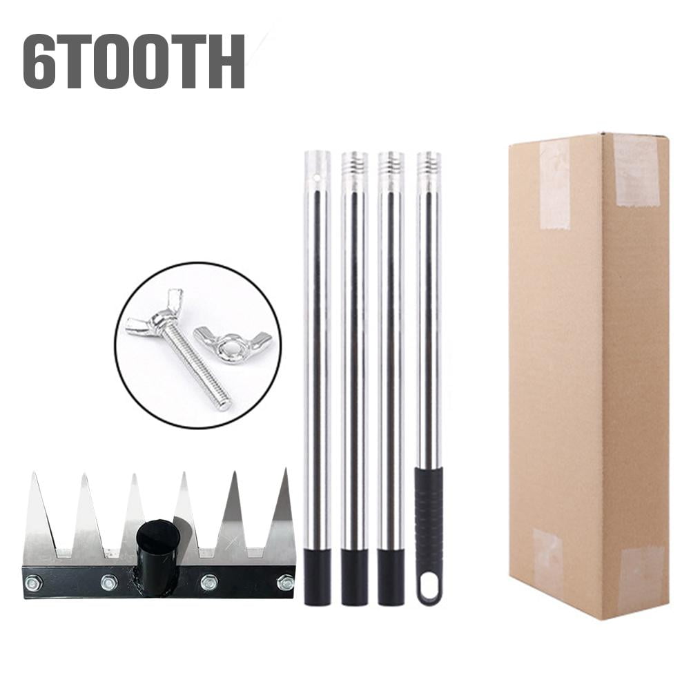 Cikiki Weed Puller Tool with 63inch Handle, Hoe Garden Tool Weeding ...