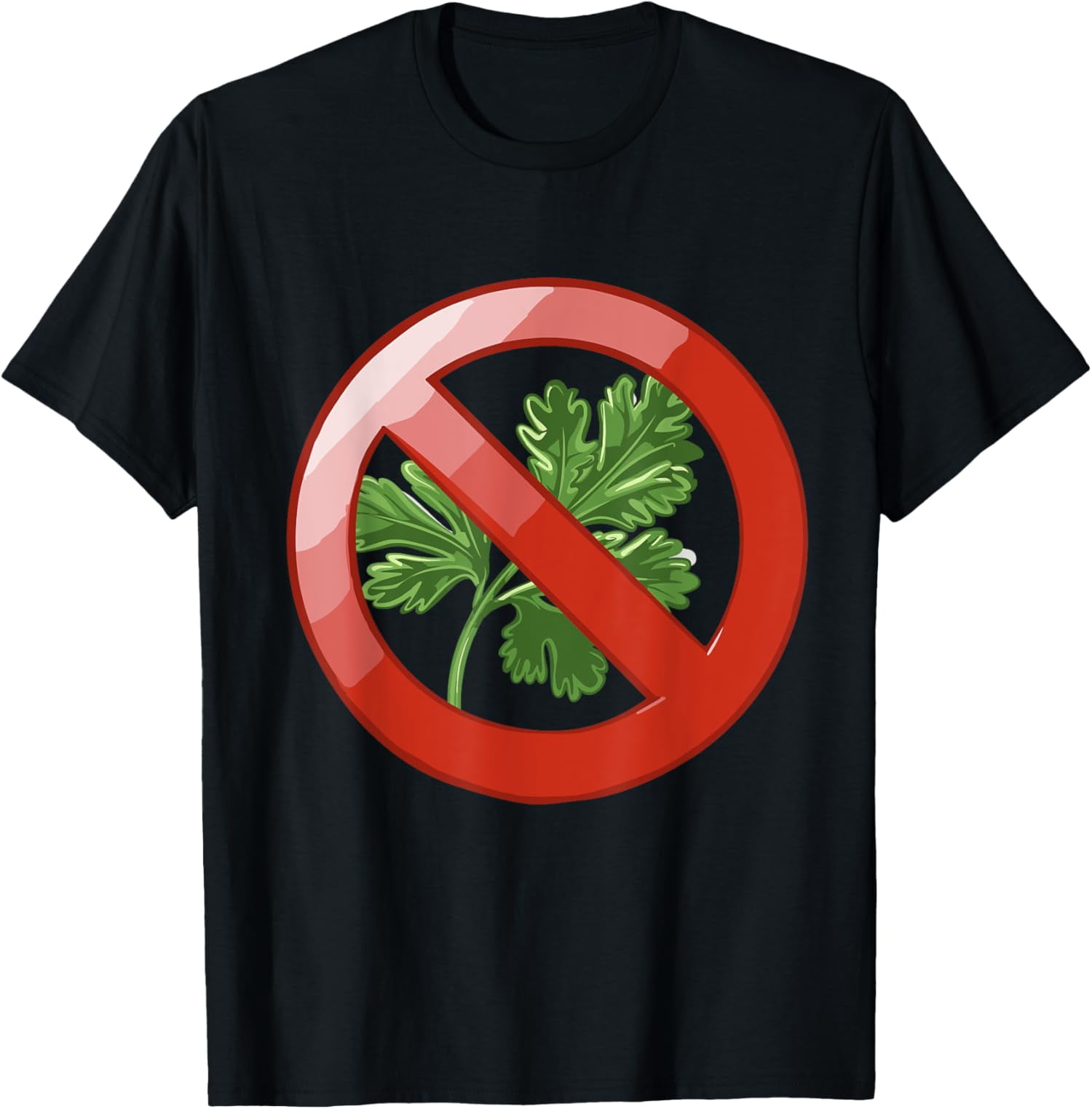 Cilantro Hater Emblem No Cilantro Allowed T-Shirt - Walmart.com