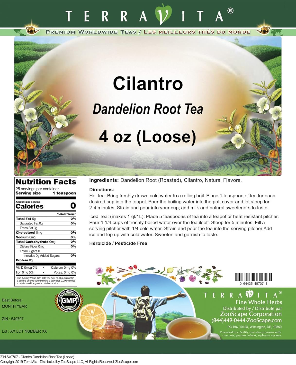 Cilantro Root Tea (Loose) (4 oz, ZIN: 549707) - 3 Pack - Walmart.com
