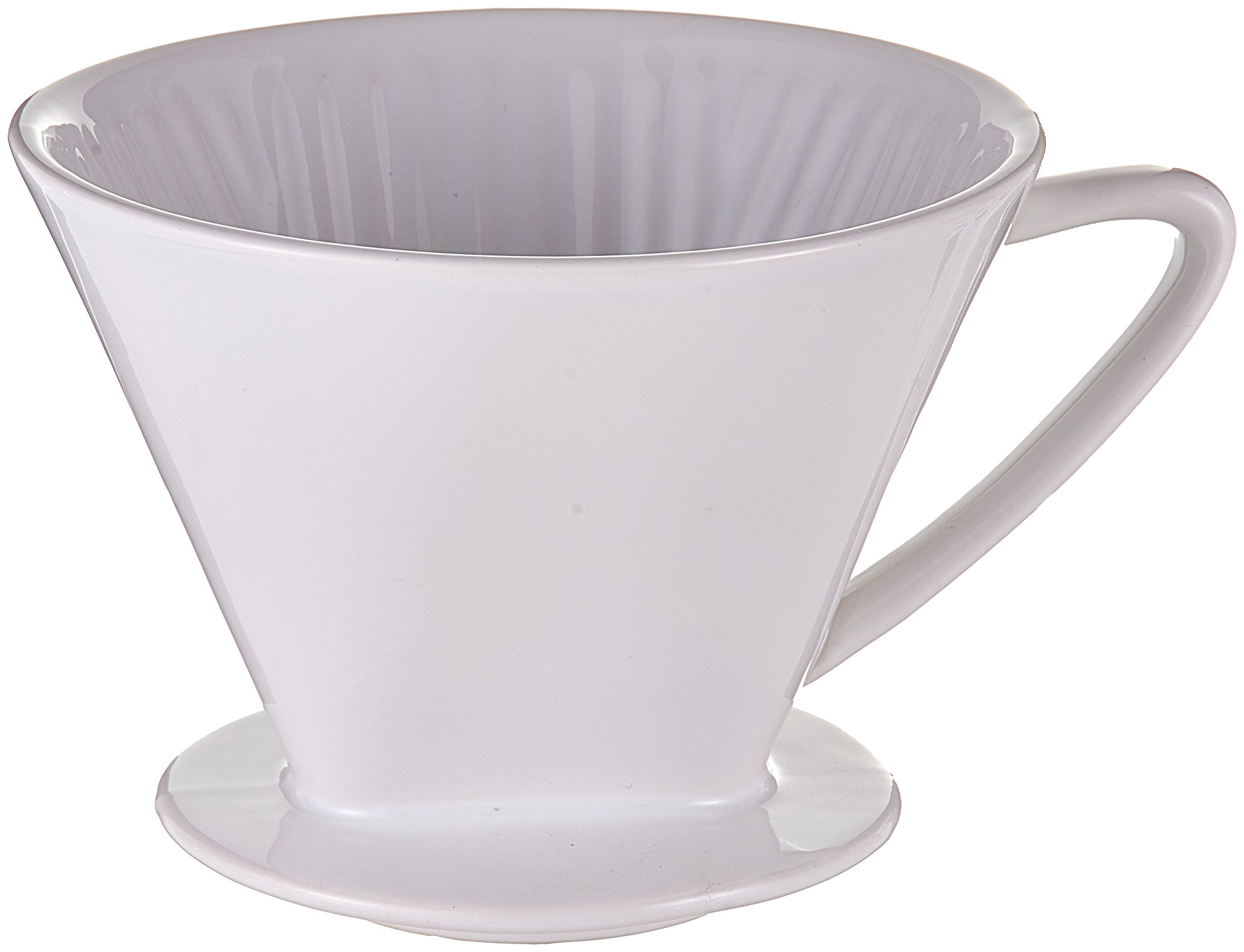 Cilio C104943 Porcelain Coffee Filter/Holder Pour-Over, 4/Medium, White ...