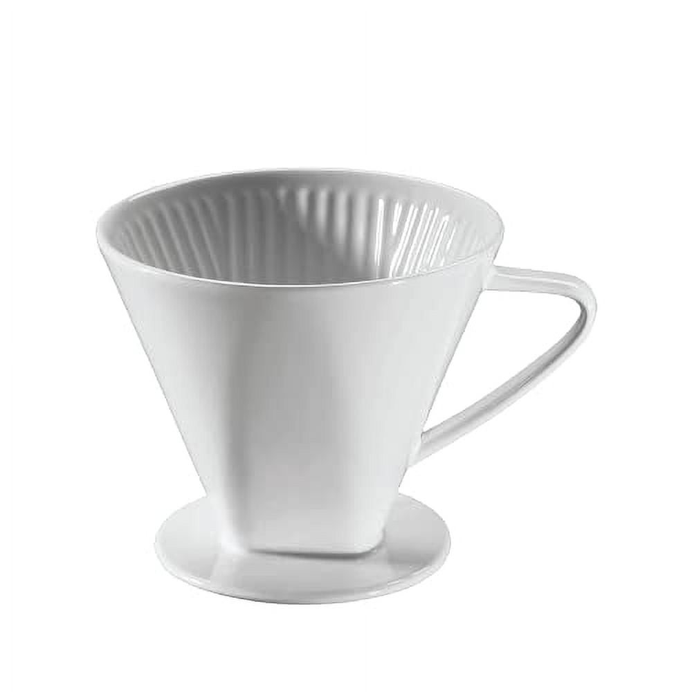 Cilio C105179 Porcelain Coffee Filter/Holder Pour-Over, 6/Large, White ...