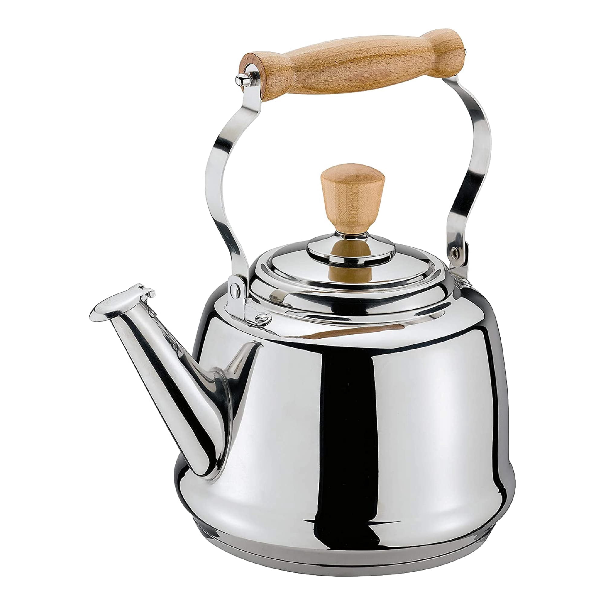 Cilio Tradition Stainless Steel Whistling Water Kettle, Stovetop Kettle ...