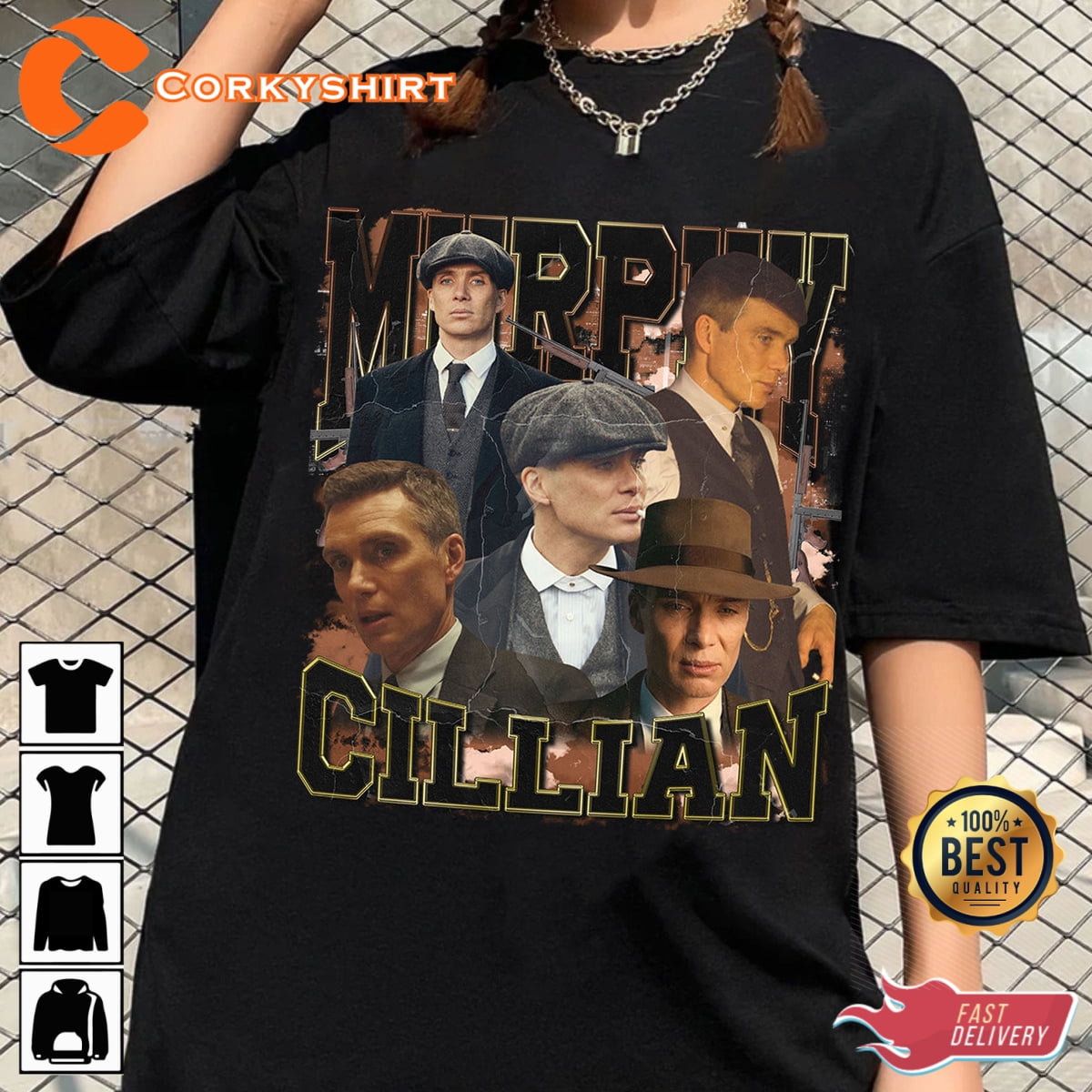 Cillian Murphy Tommy Shelby Movie Fan Unisex T-shirt - Walmart.com