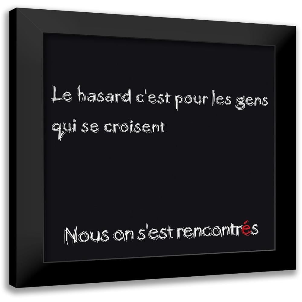 Cilpa, Audrey and Fabrice 20x20 Black Modern Framed Museum Art Print ...