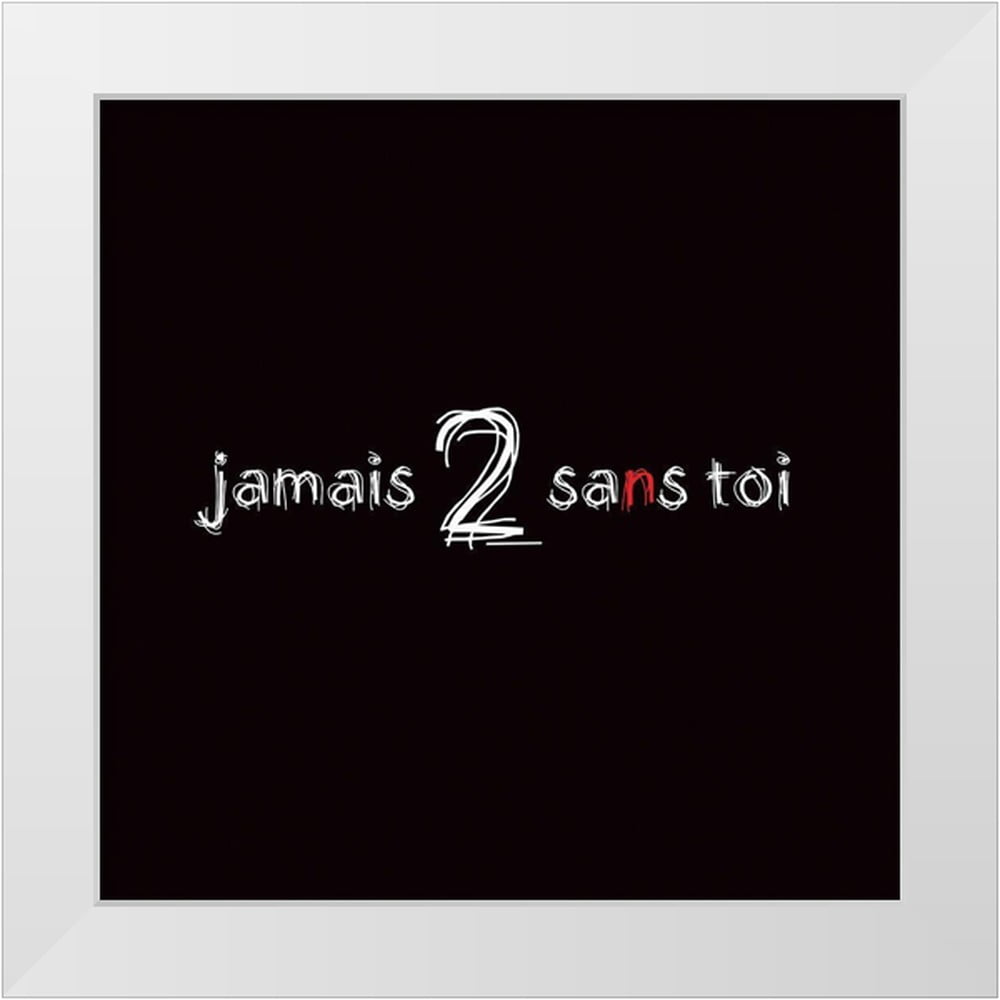 Cilpa, Audrey and Fabrice 20x20 White Modern Wood Framed Museum Art ...