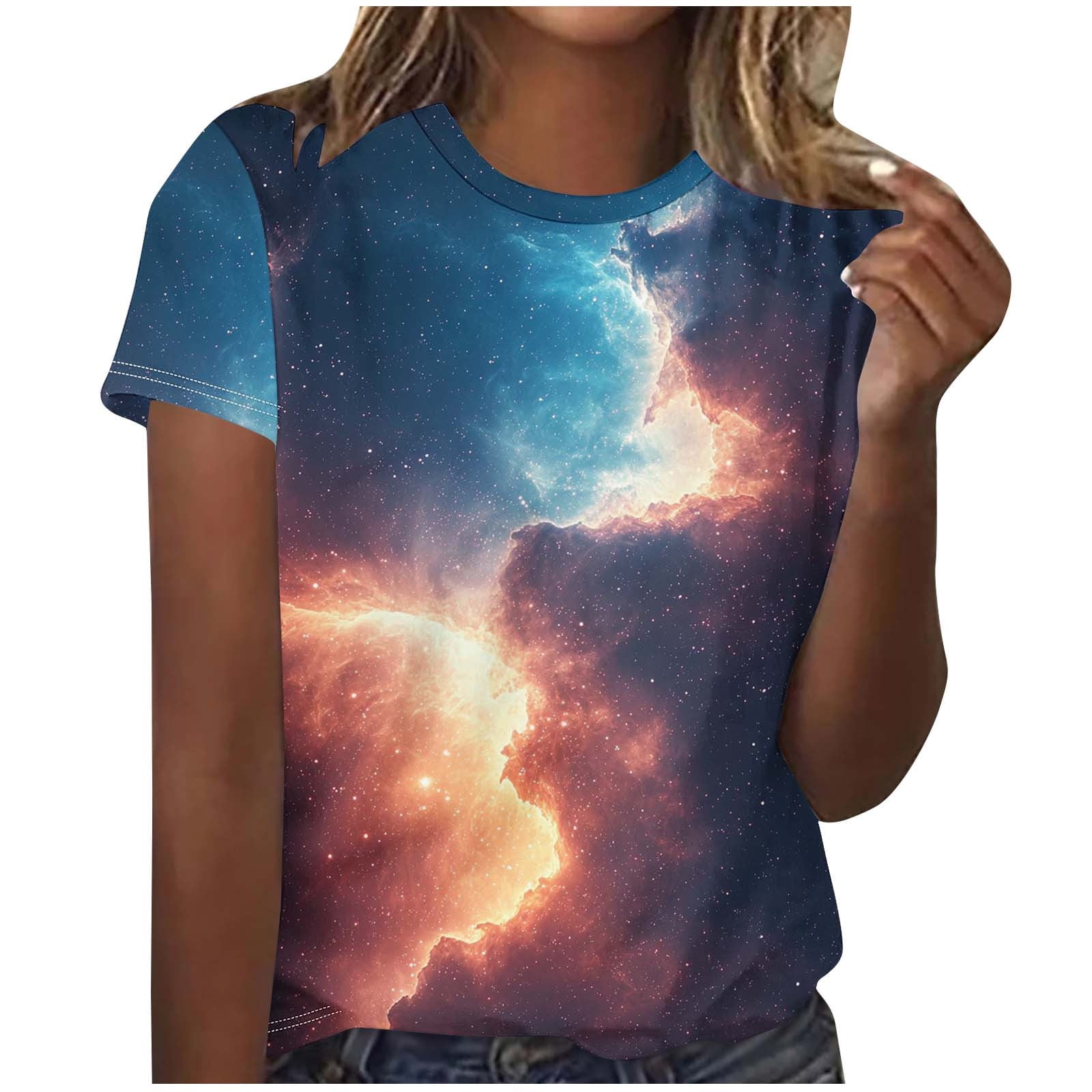 Cilsoka 2026 Summer Trendy Clothes, Cute Summer Tops for Women Galaxy ...
