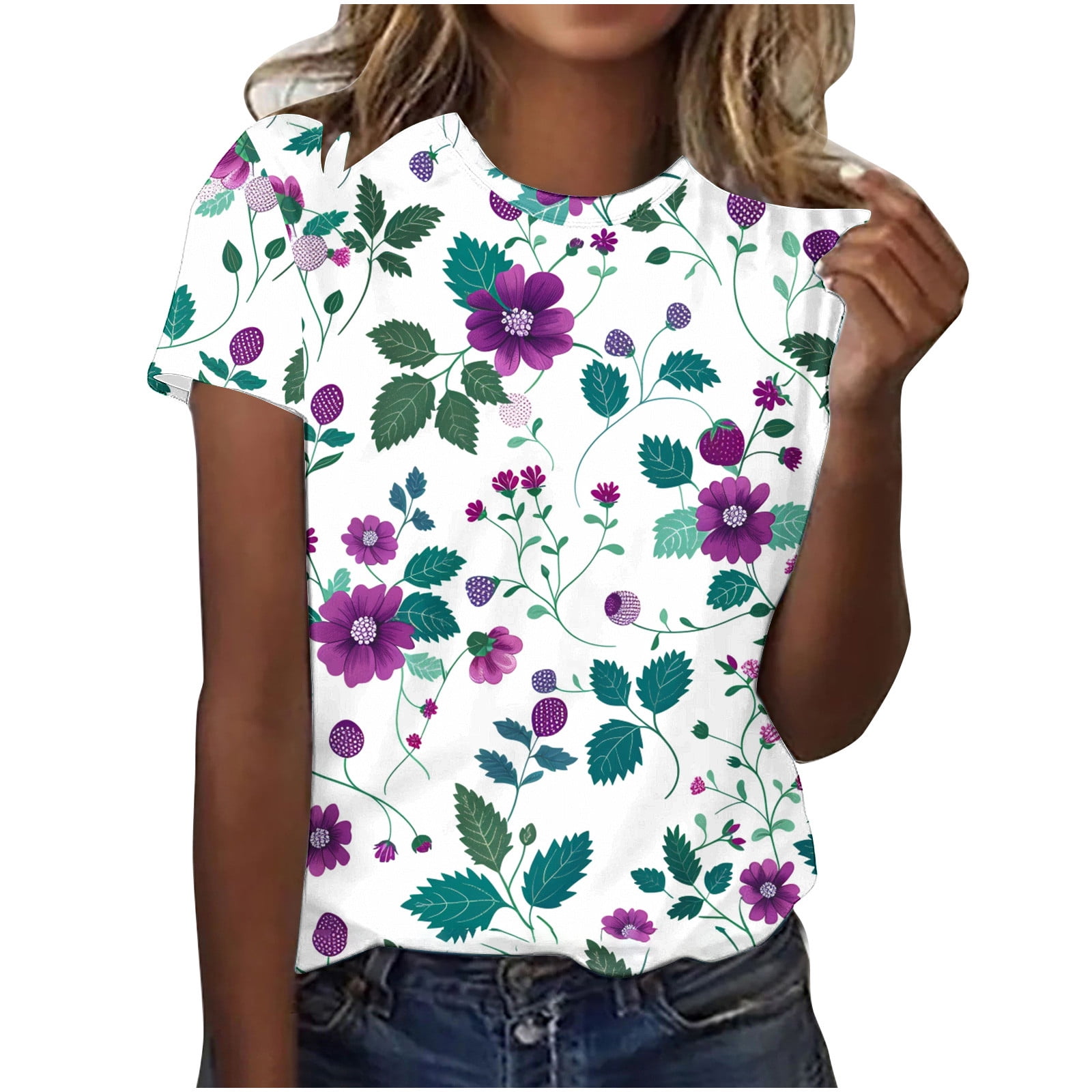 Cilsoka Black Tshirts for Women Cotton Summer Business Casual Tops for ...