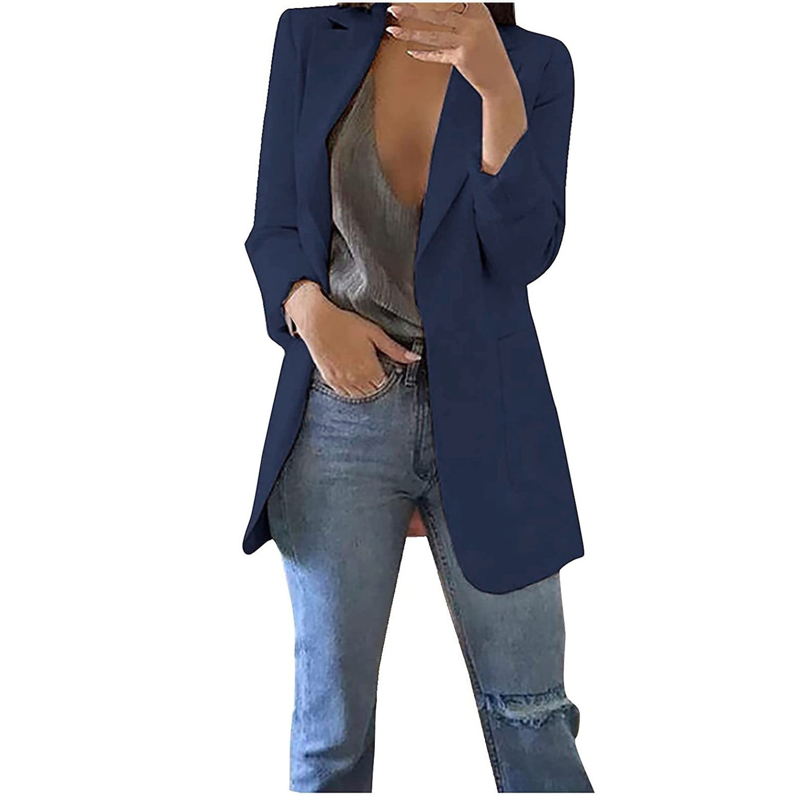 Cilsoka Blazers for Women Business Casual Lightweight Jacket for Work ...
