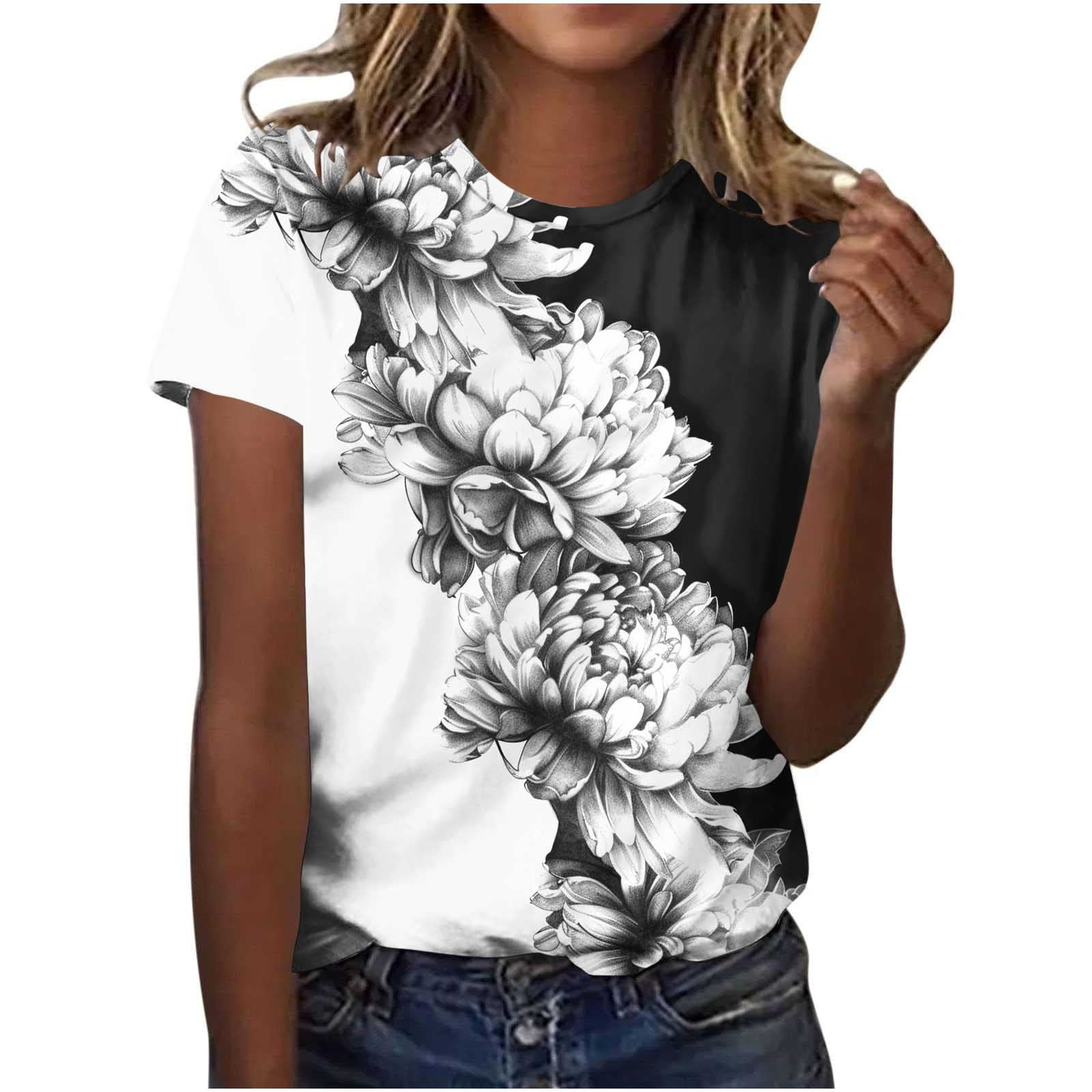 Cilsoka Plus Size Shirts for Women 4X-5X White Tops for Women Going Out ...