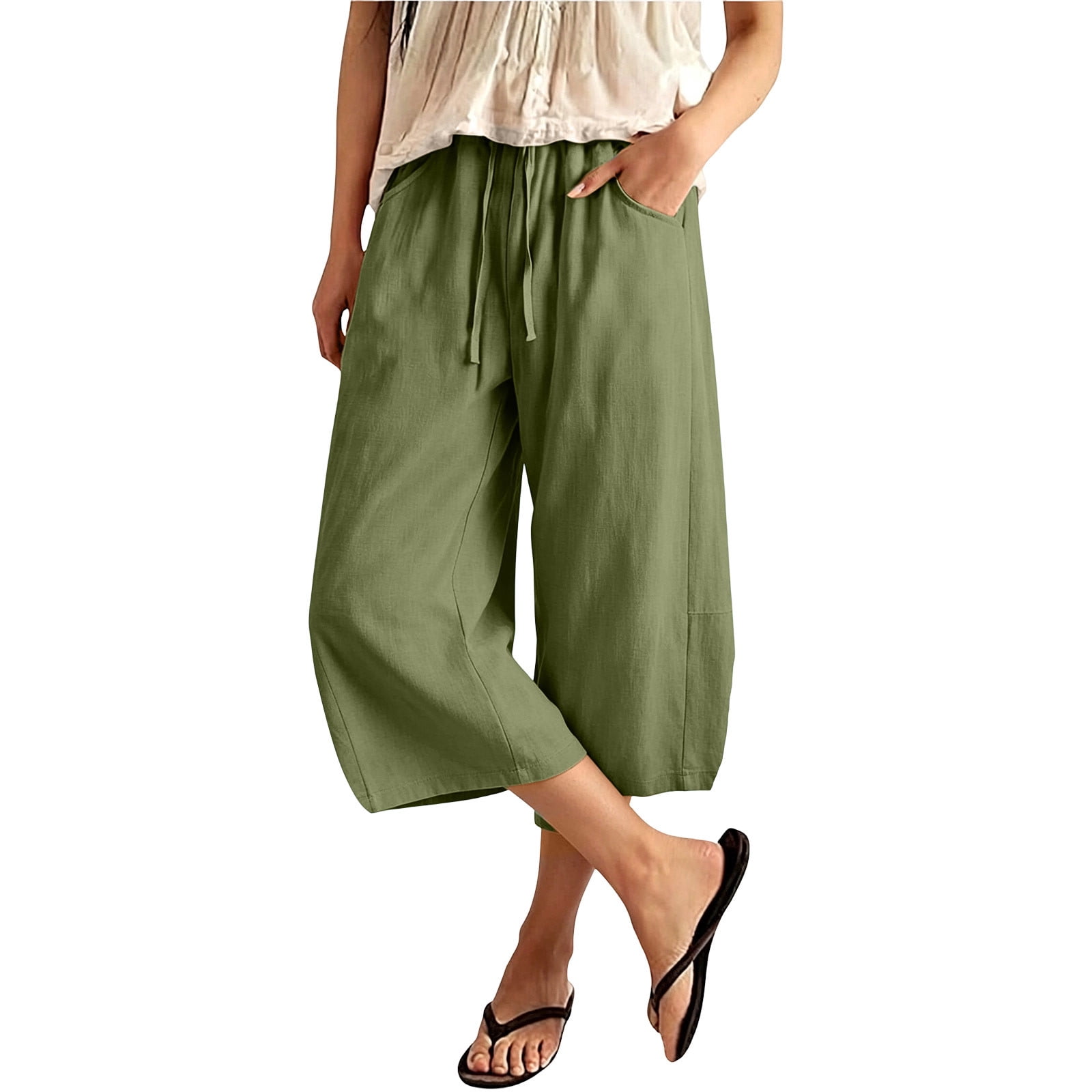 Cilsoka Fashion Clothing, Womens Palazzo Pants Casual Flowy Lightweight ...