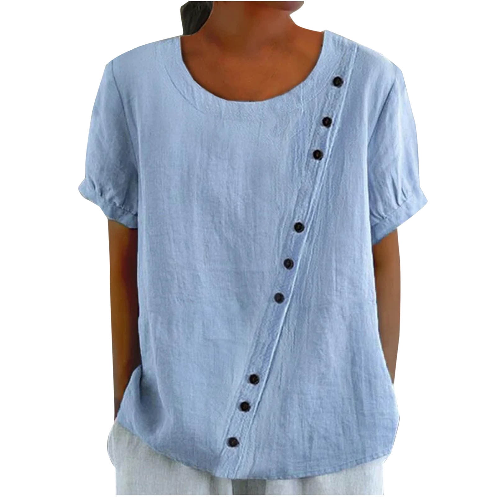 Cilsoka Lace Shirts for Women White Cute Tops for Women Going Out Loose ...