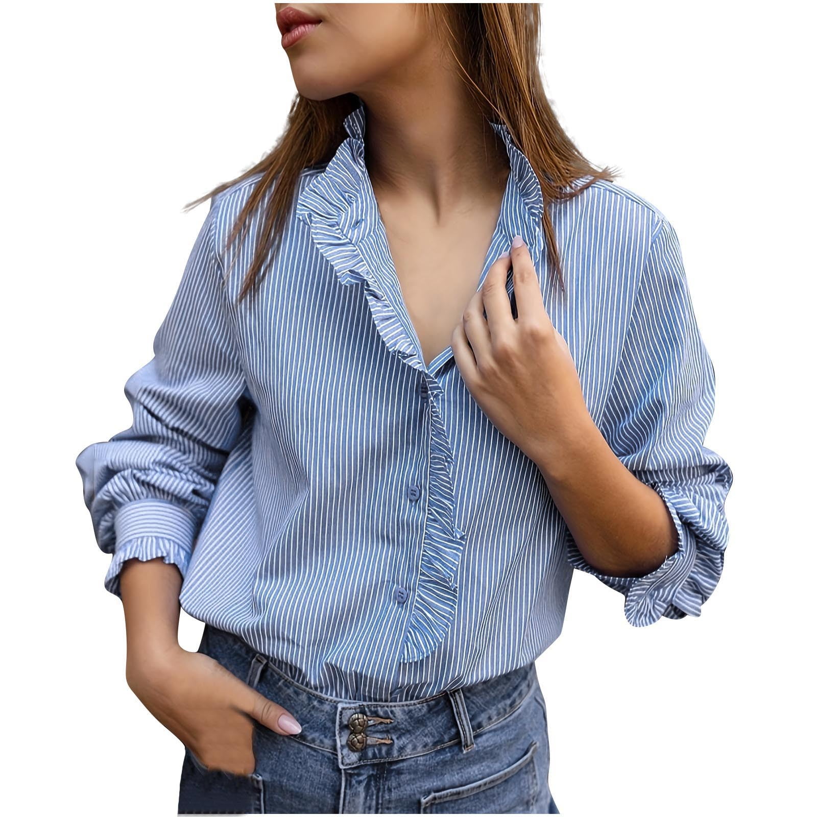 Cilsoka Long Shirts for Women Trendy Fall Winter Flowy Tops for Women ...