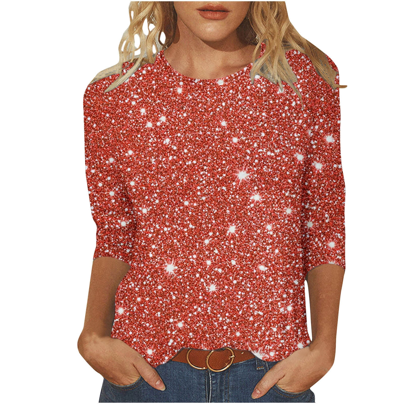 Cilsoka Oversized Long Sleeve Shirts for Women Plus Size Womens Crop ...