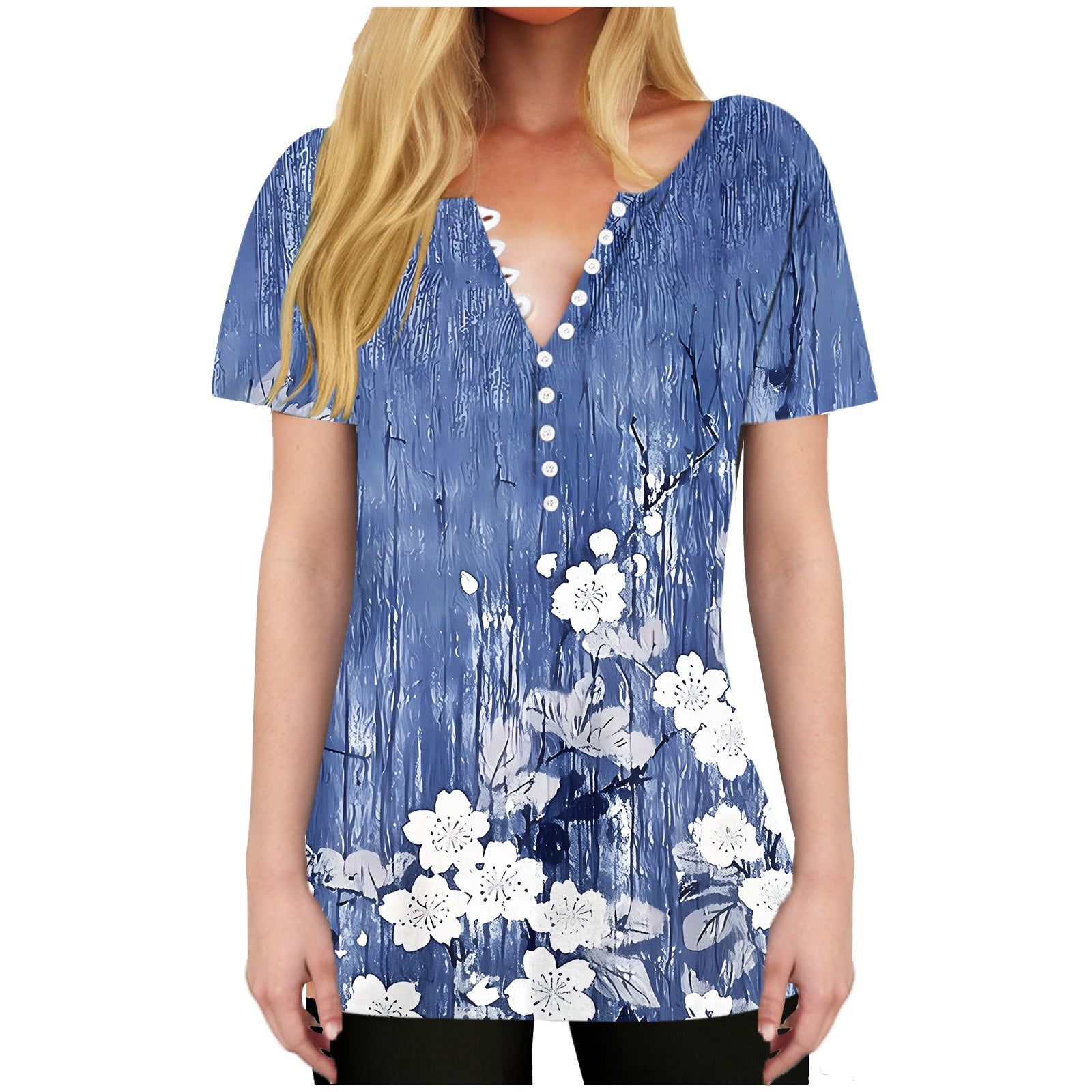 Cilsoka SHort Sleeve Womens Tops Dressy Casual Spring Summer 2026 ...