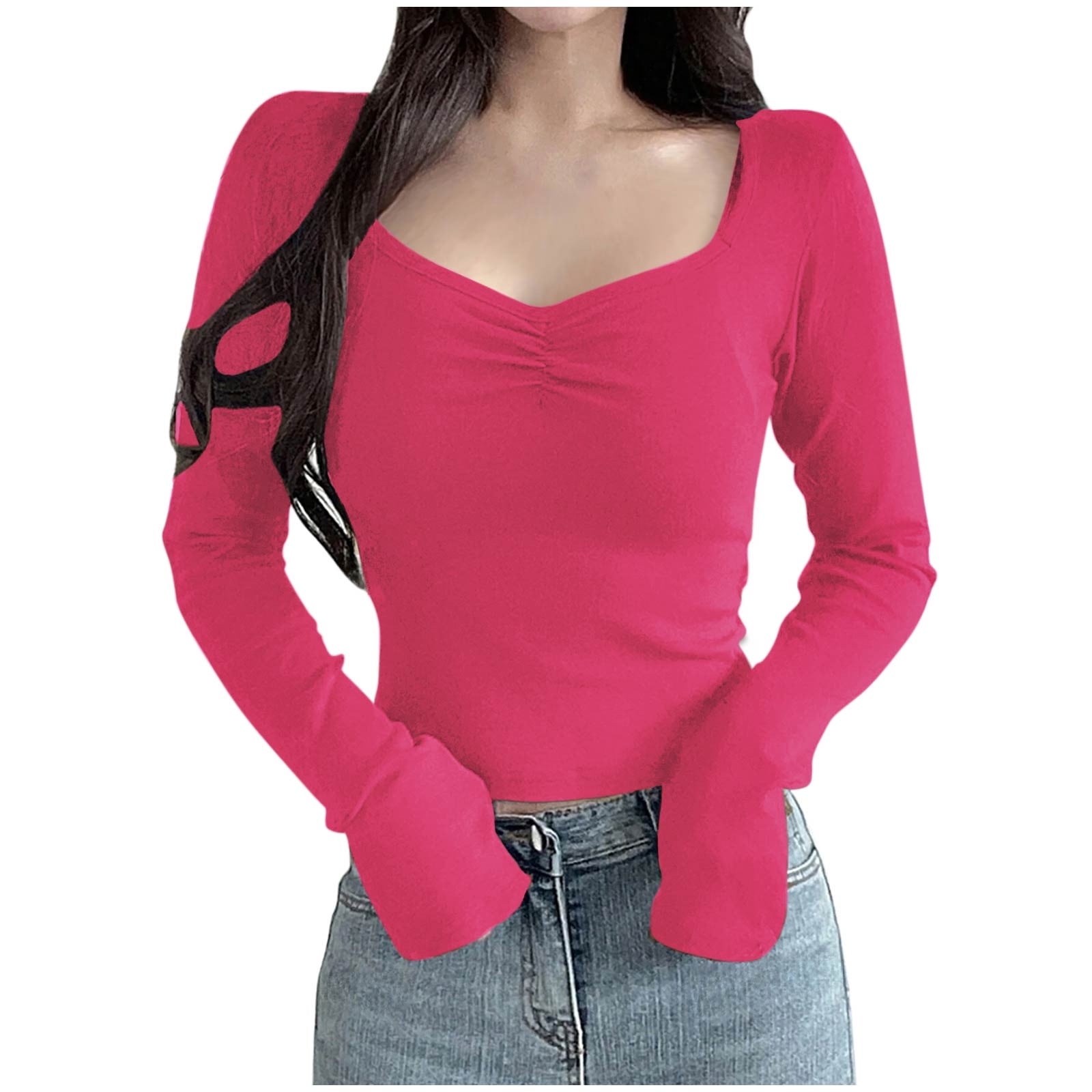 Cilsoka Shirts for Women Dressy Casual Fall Winter Tops for Women ...