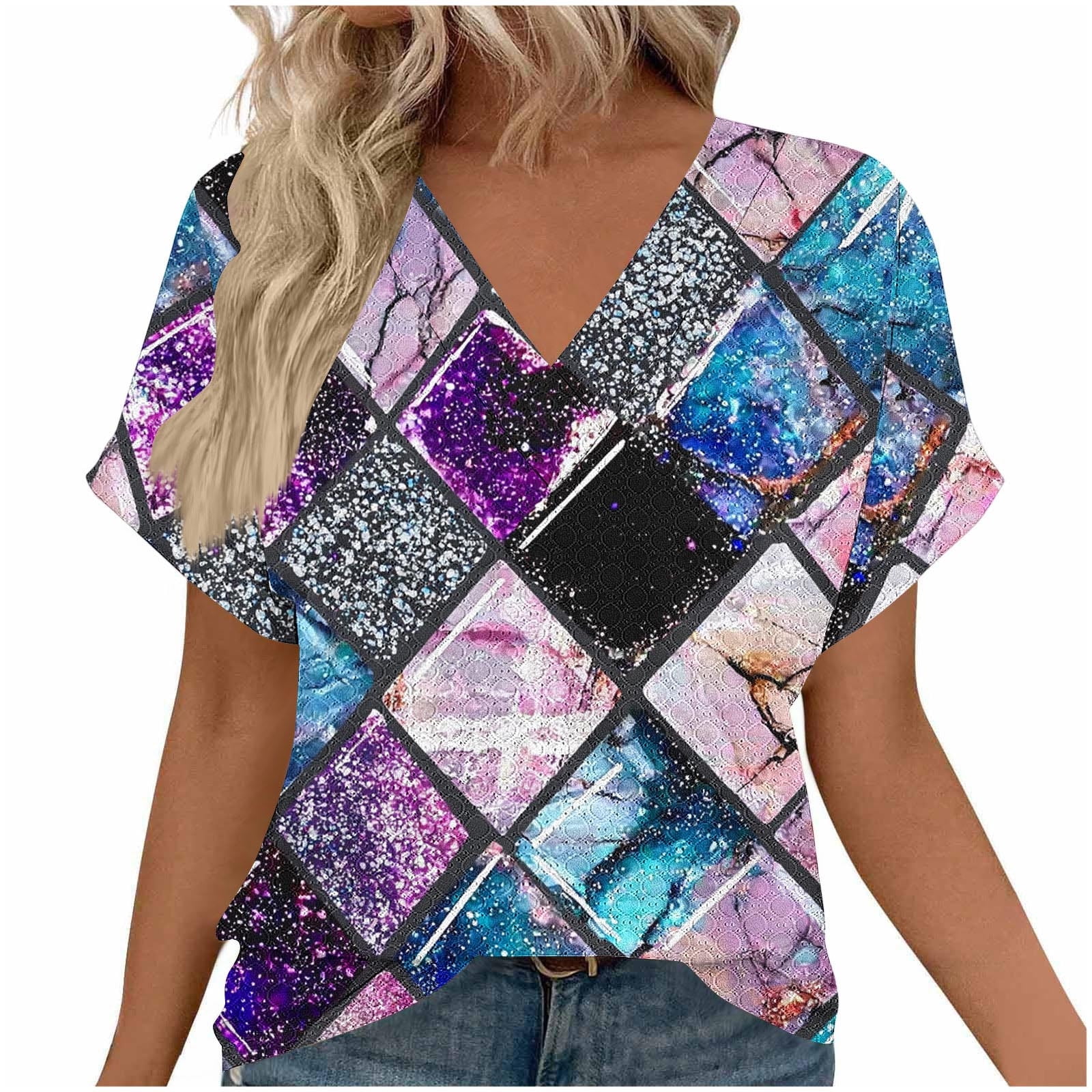 Cilsoka Shirts for Women Graphic Tees 90S Plus Size Tops for Women Sexy ...