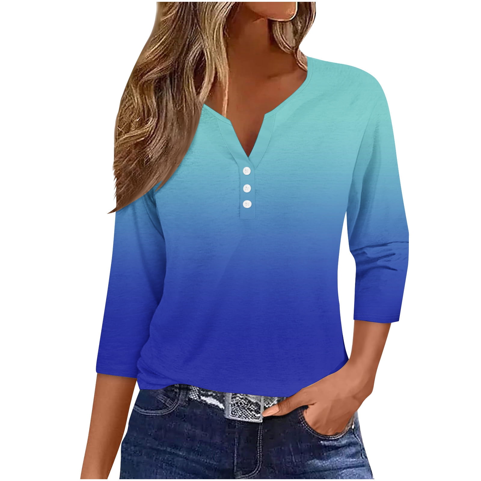 Cilsoka Shirts for Women Plus Size Cute Tops for Women Trendy Going out ...