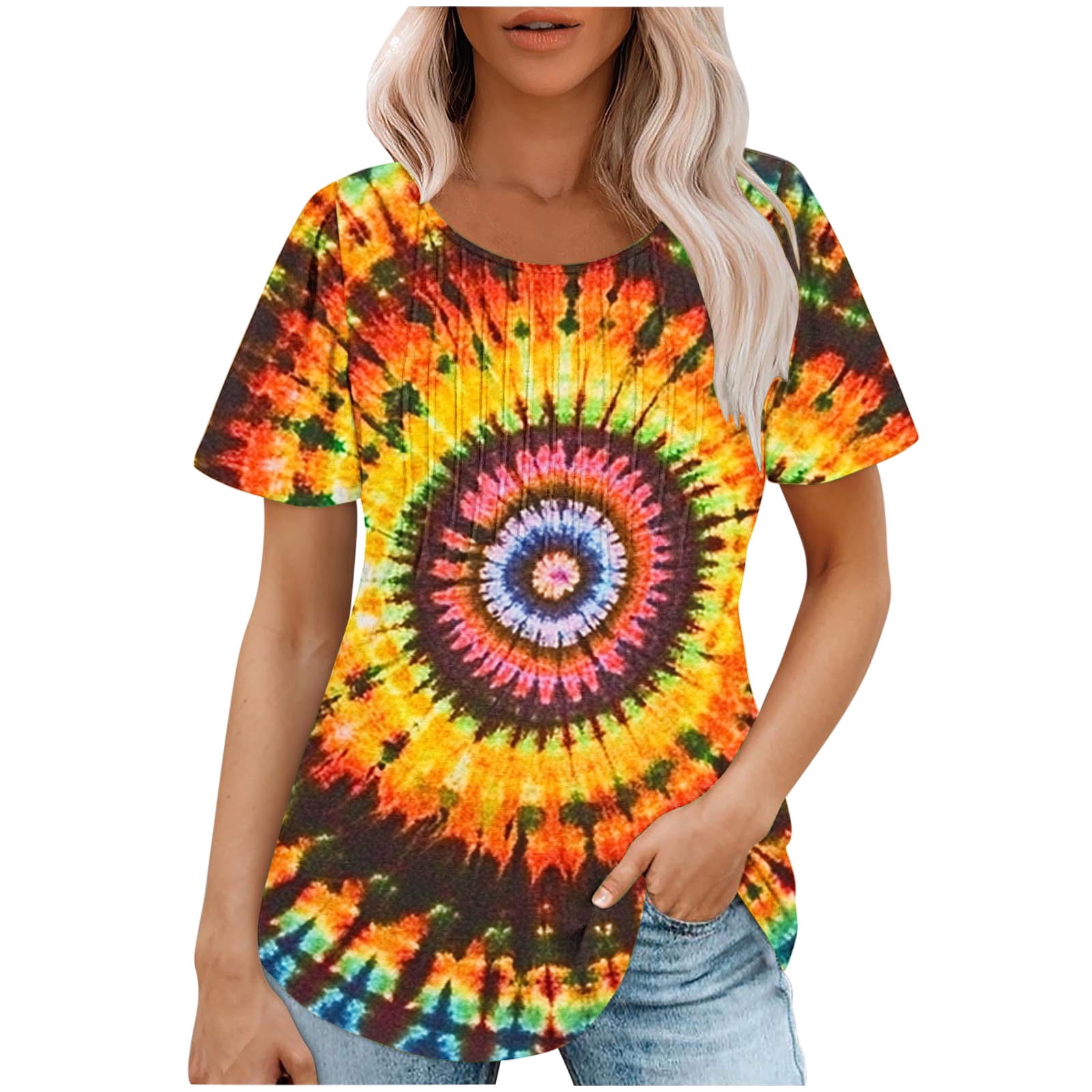 Cilsoka T Shirts for Women Loose Fit Trendy Tops for Women Trendy Summer Plus Summer Tunics for ...