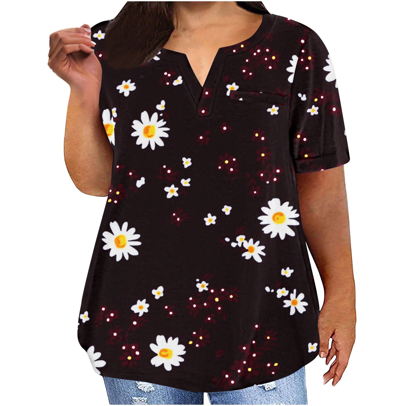 Cilsoka Western Shirts for Women Button Up Plus Size Tops for Women ...