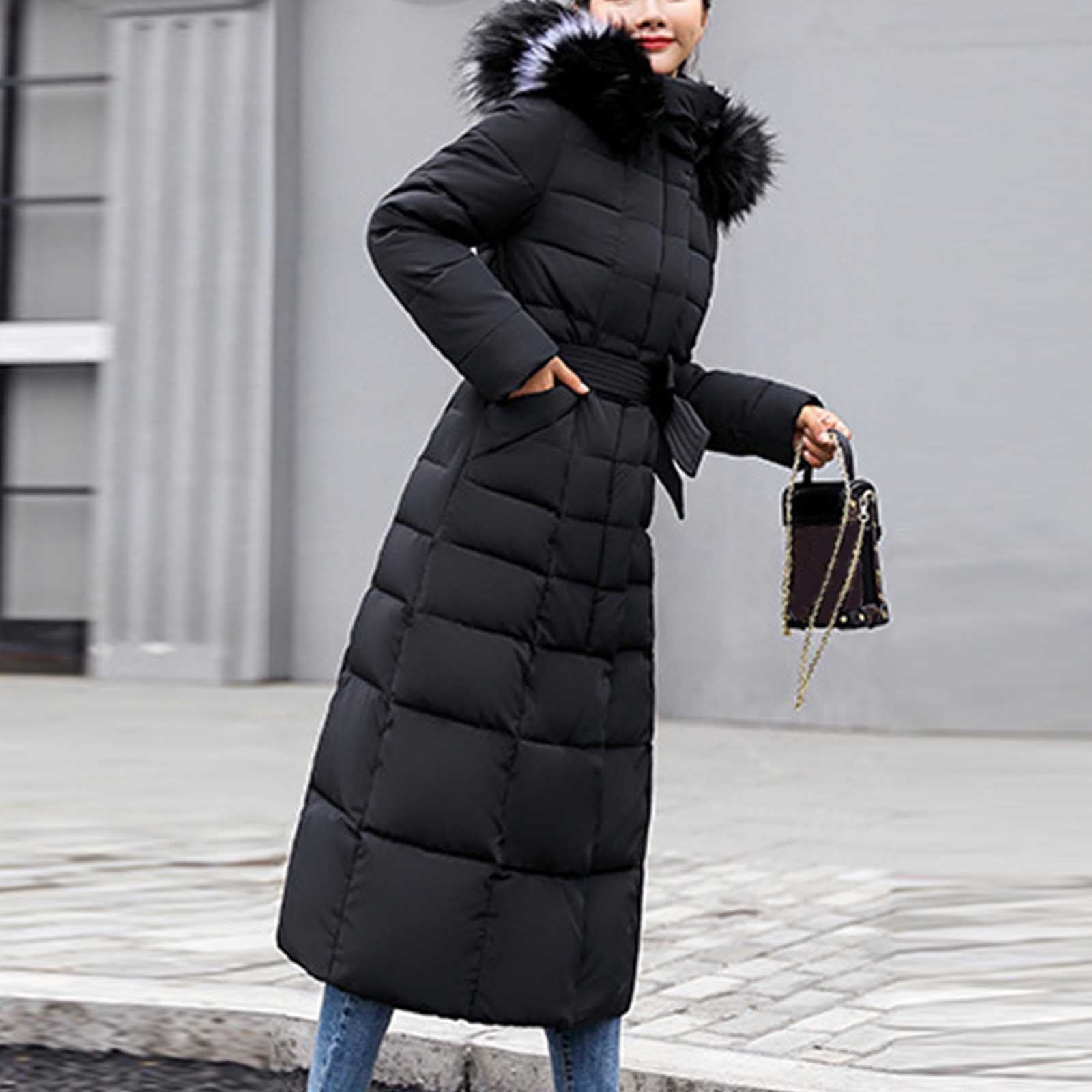 Cilsoka Womens Jackets Trendy Winter Coats for Women with Hood Winter ...