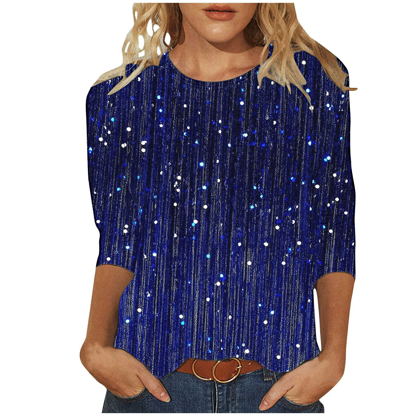 Cilsoka Womens Long Sleeve Shirts Fall Winter Plus Size Graphic Crop ...