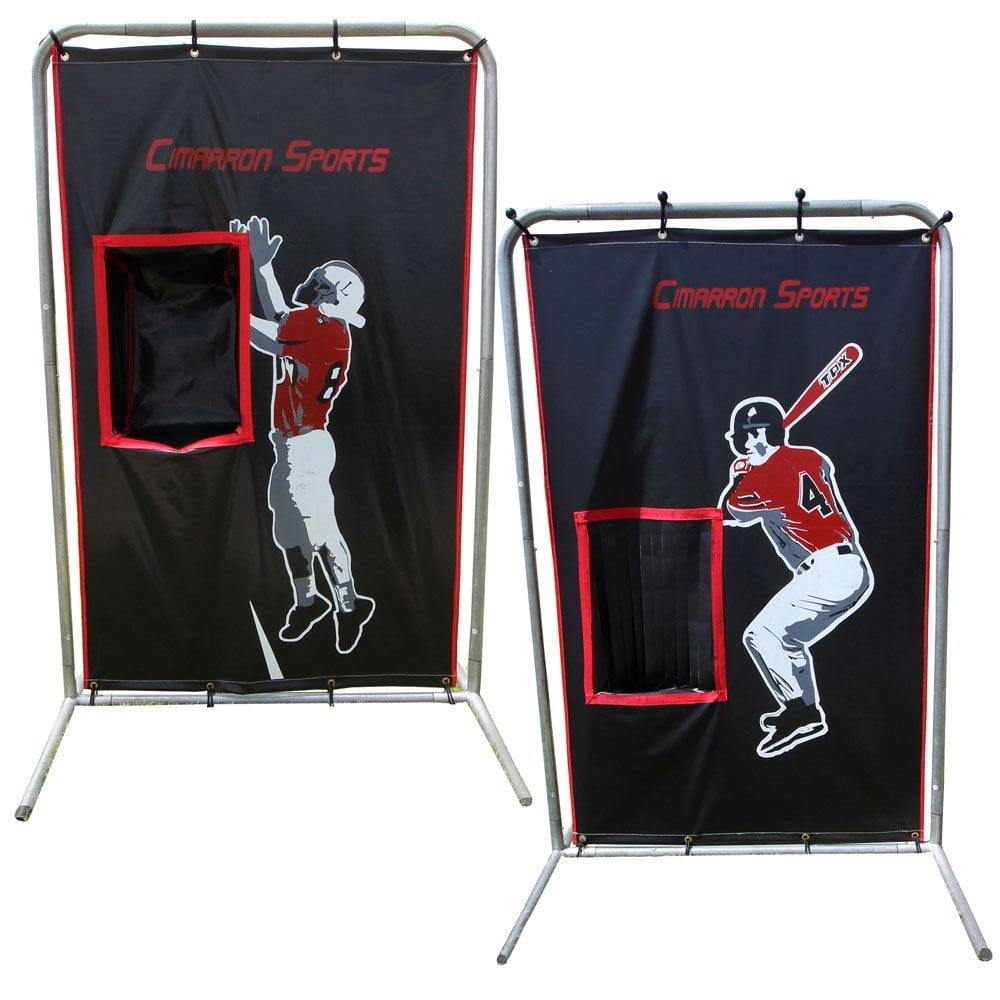 Cimarron 75" x 48" 2 Sport Football Baseball Catcher Vinyl Backstop Net ...