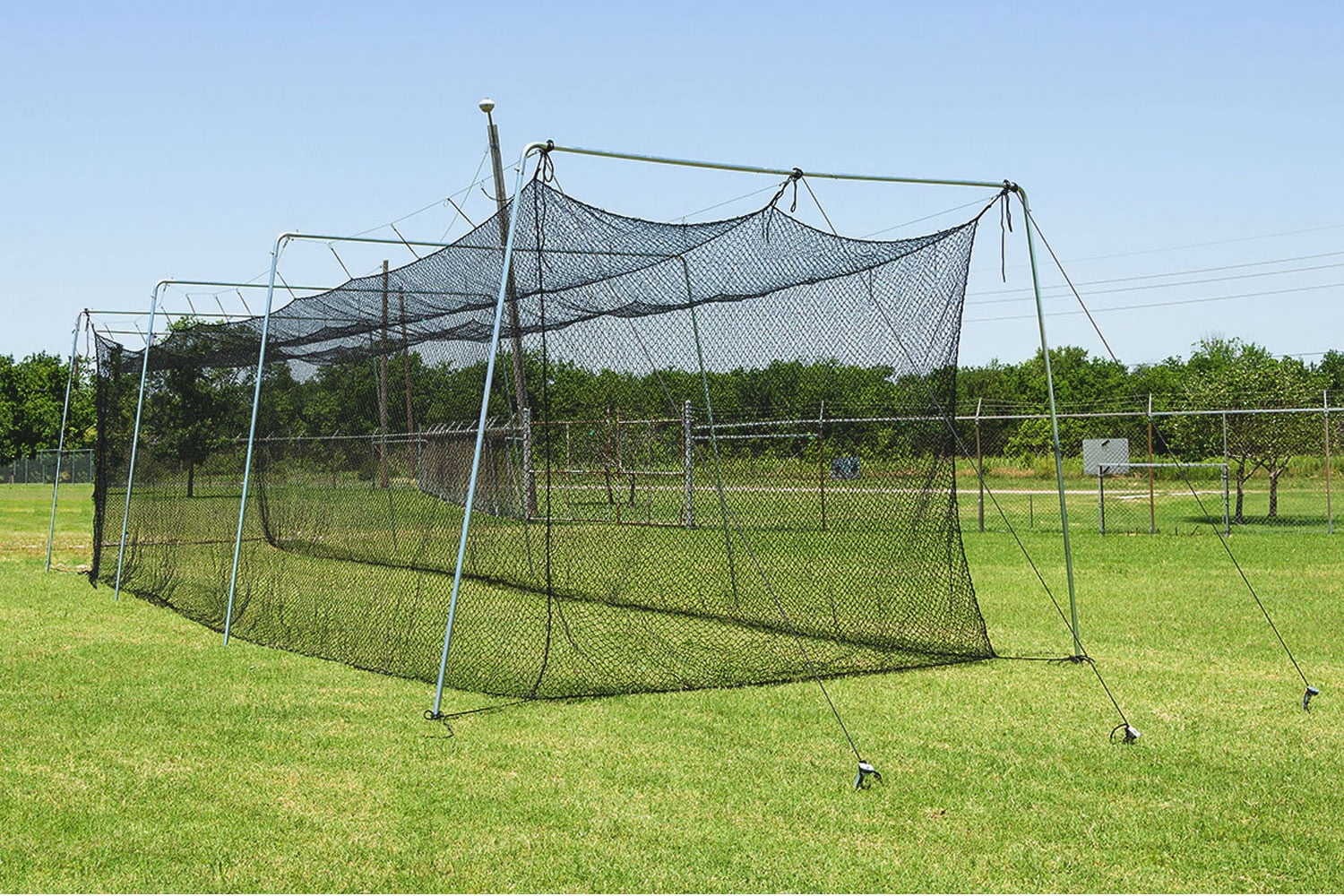 Cimarron Sports Steel Batting Cage Net and Frame Twisted Poly, 30' x 12 ...