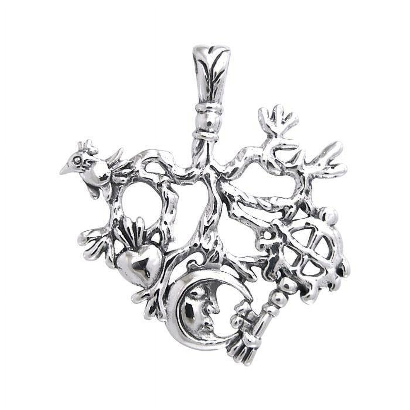 Cimaruta Witch 925 Sterling Silver Italian Folk Charm Pendant Fine ...