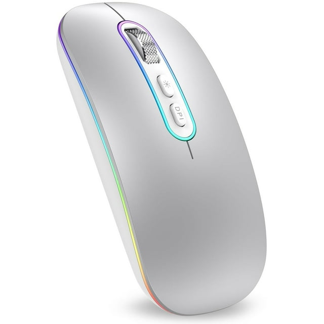 Cimetech Wireless Bluetooth Mouse, Slim Rechargeable, Dual Mode ...