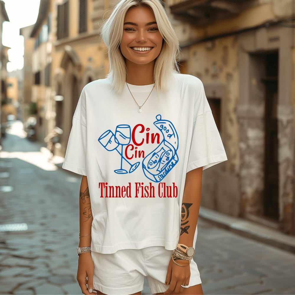 Cin Cin Graphic Tee, Trendy Sardines T Shirt, Tomato Girl Gift ...