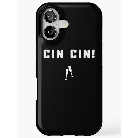 Cin Cin Italian Cheers Phrase Phone Case for iPhone 17 16 15 14 13 12 ...