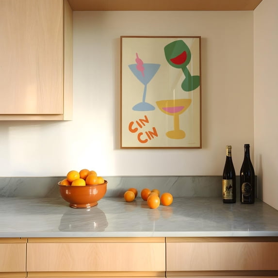 Cin Cin Wall Art Cheers Wall Art Bar CArt Bar Decor Fun Cocktail Wall ...