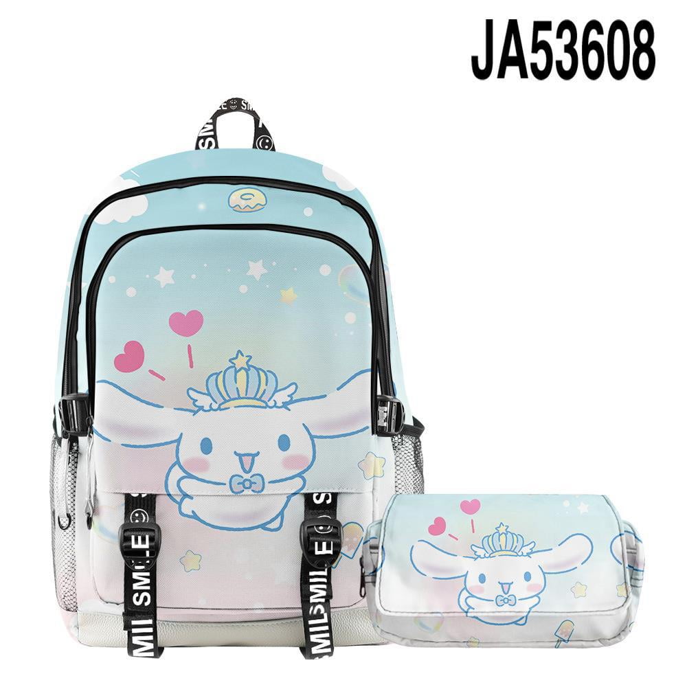 Cin_nam*orolll. 2-Piece Backpack Set for Camping - 17 Inch Cute Cartoon ...