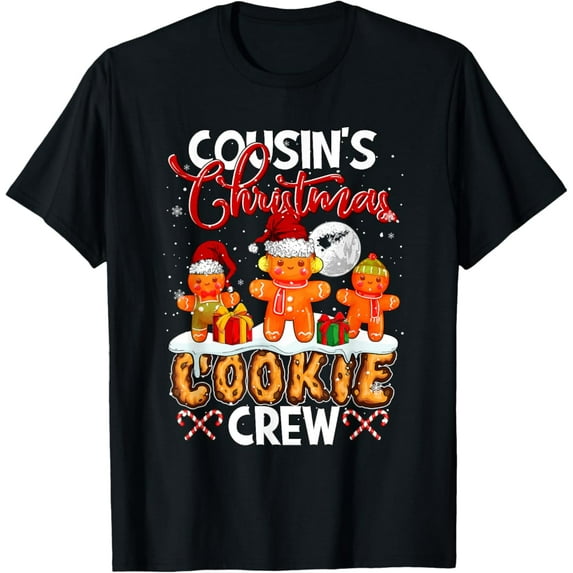 Cin's Cookie Crew Three Santa Gingerbread Baker T-Shirt Tshirt All Size ...