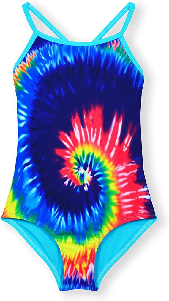 CinCili Girls' Swimwear Swimsuit Printed Thin Strap Athletic Team ...