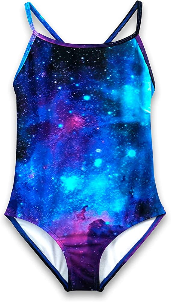 CinCili Girls' Swimwear Swimsuit Printed Thin Strap Athletic Team ...