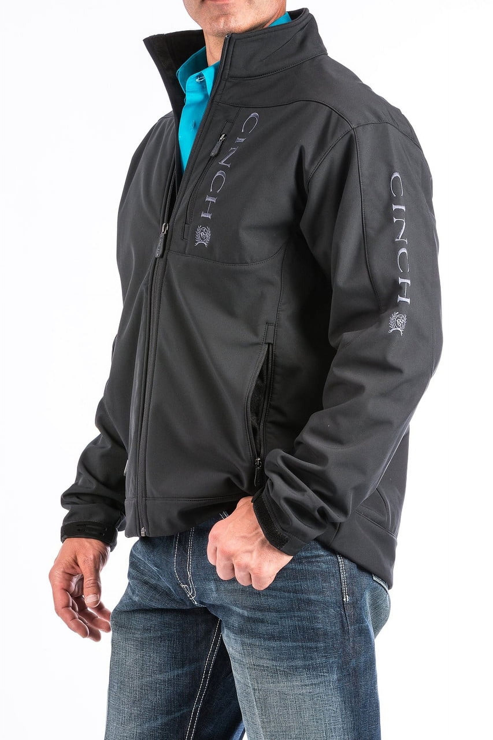 Cinch Black Logo Zip Bonded Jacket - Mens Jacket - Mwj1009000 - Walmart.com