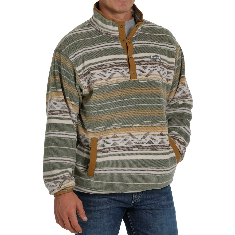 Cinch Fleece Pullover Olive - Mens Hoodie - Mwk1514009 - Walmart.com