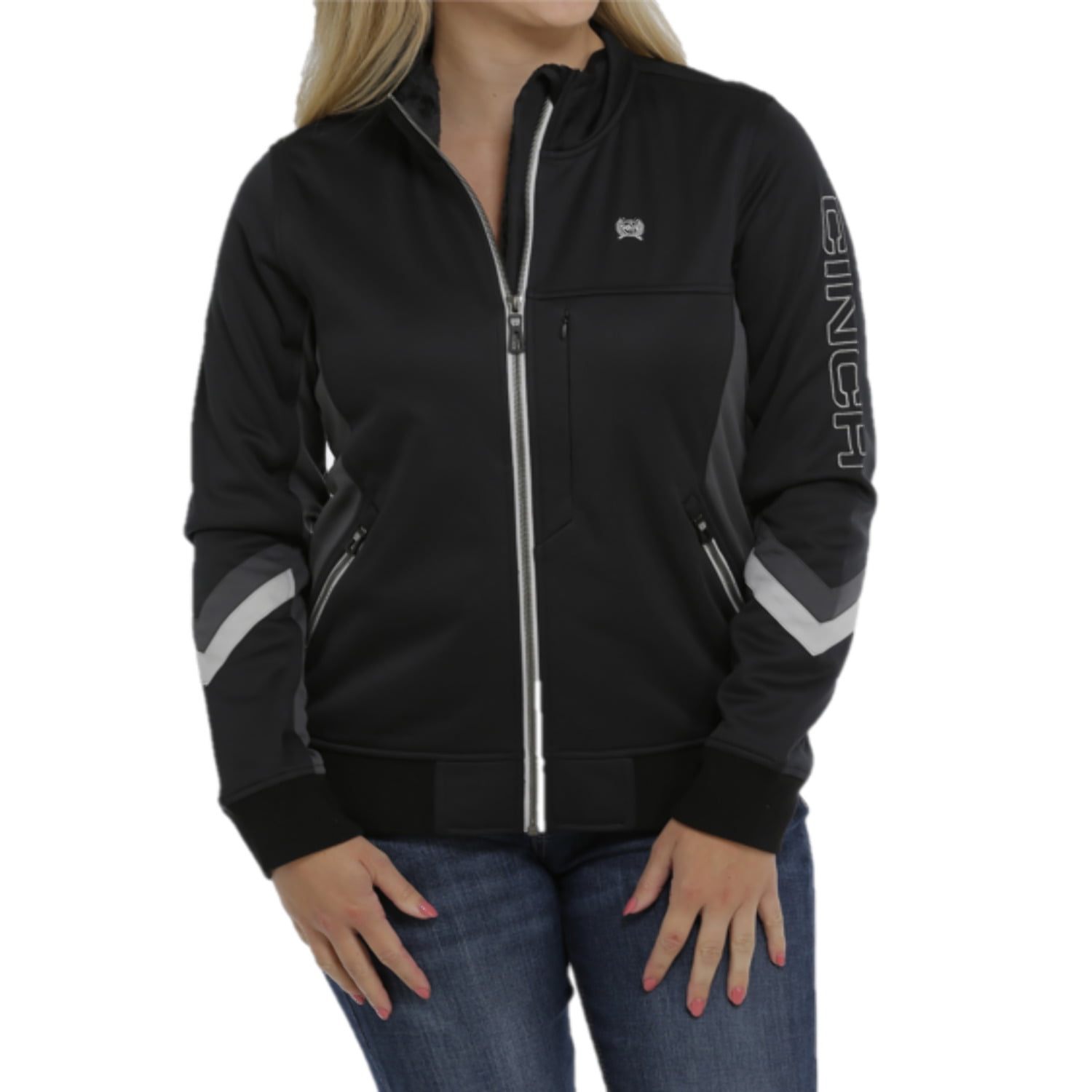 Cinch® Ladies Black Bonded Bomber Jacket MAJ9843001 - Walmart.com