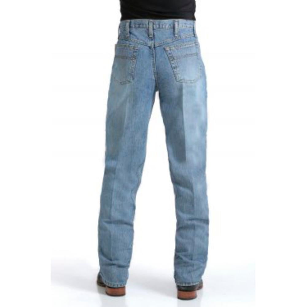 Cinch Men`s Black Label Relaxed Medium Stonewash Jean - Walmart.com