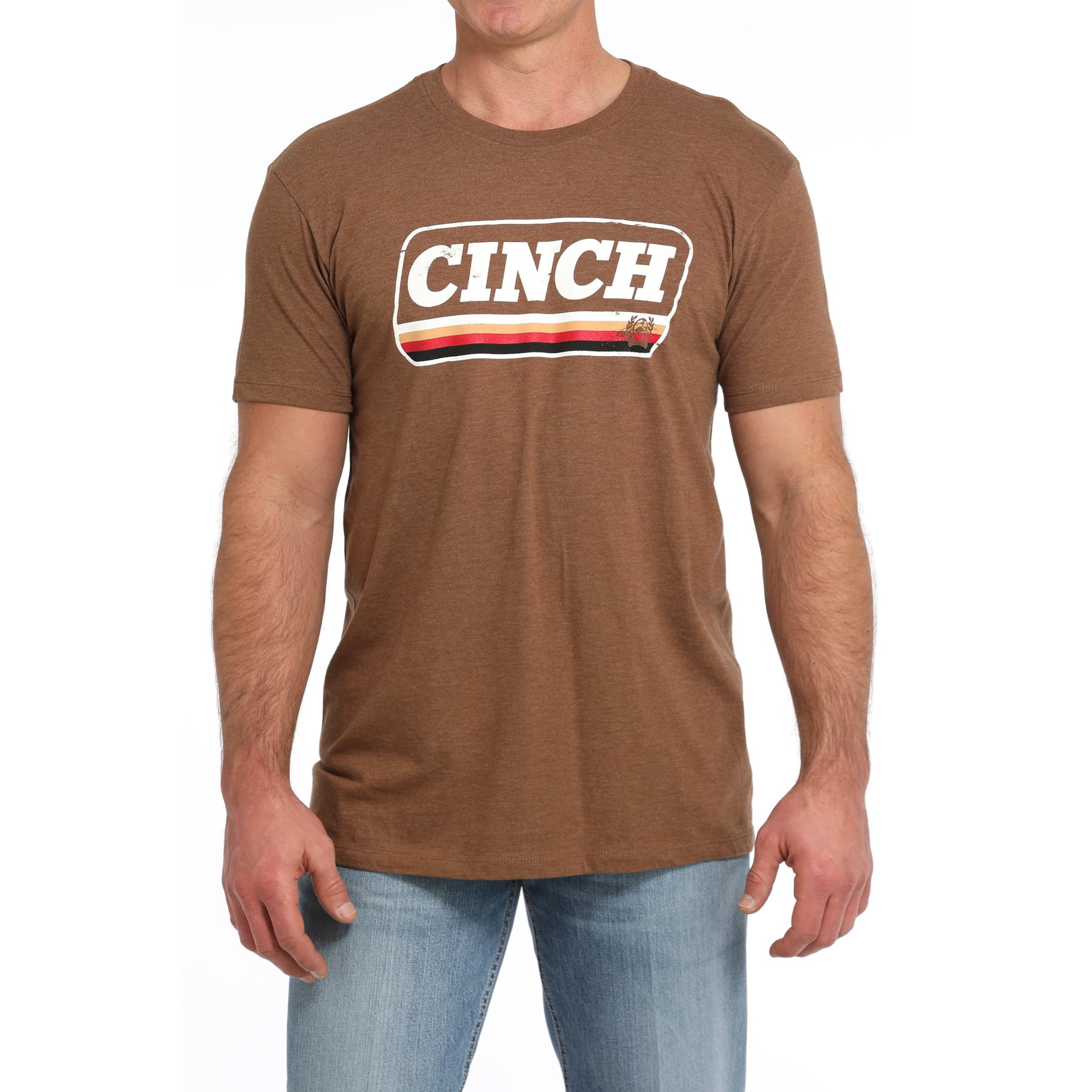 Cinch Men's Brown Logo Graphic Short Sleeve T-Shirt MTT1690648 ...