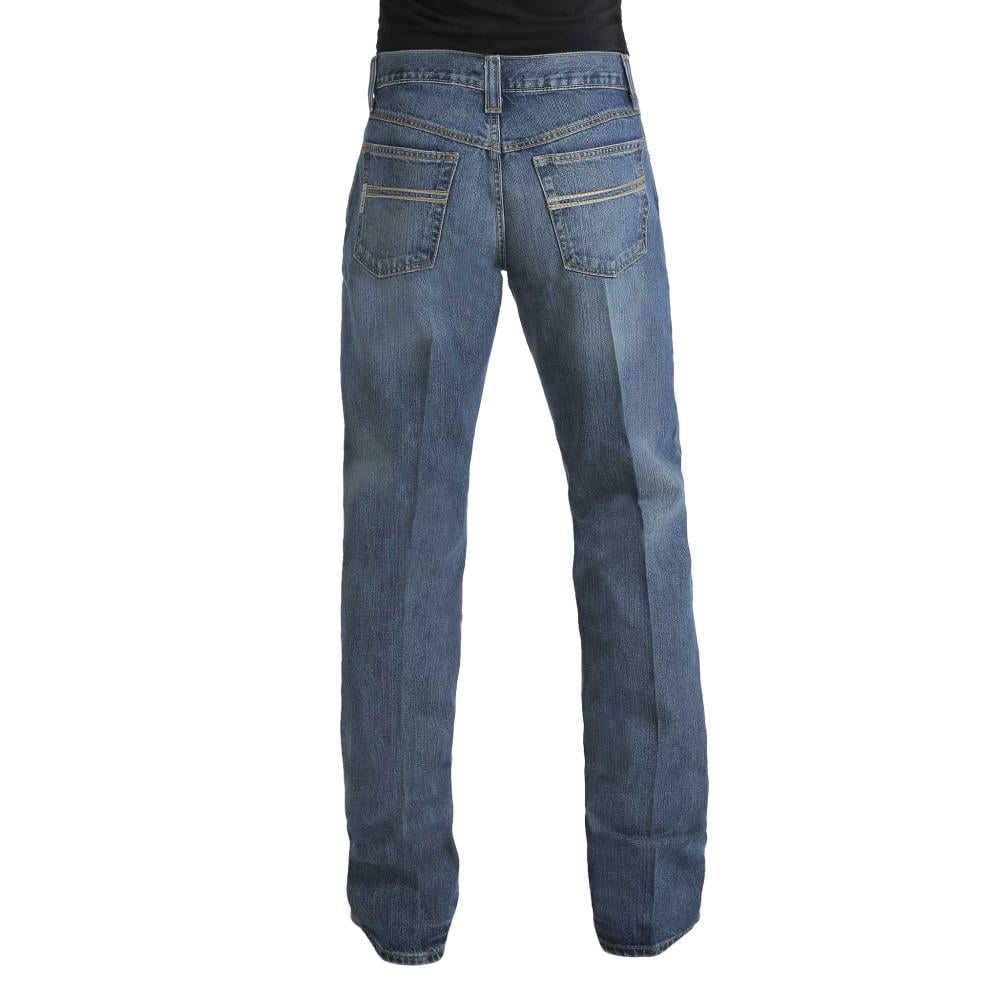 Cinch Men's Carter Relaxed Fit Jeans, Medium Stone Wash, 32W x 38L, Mid ...