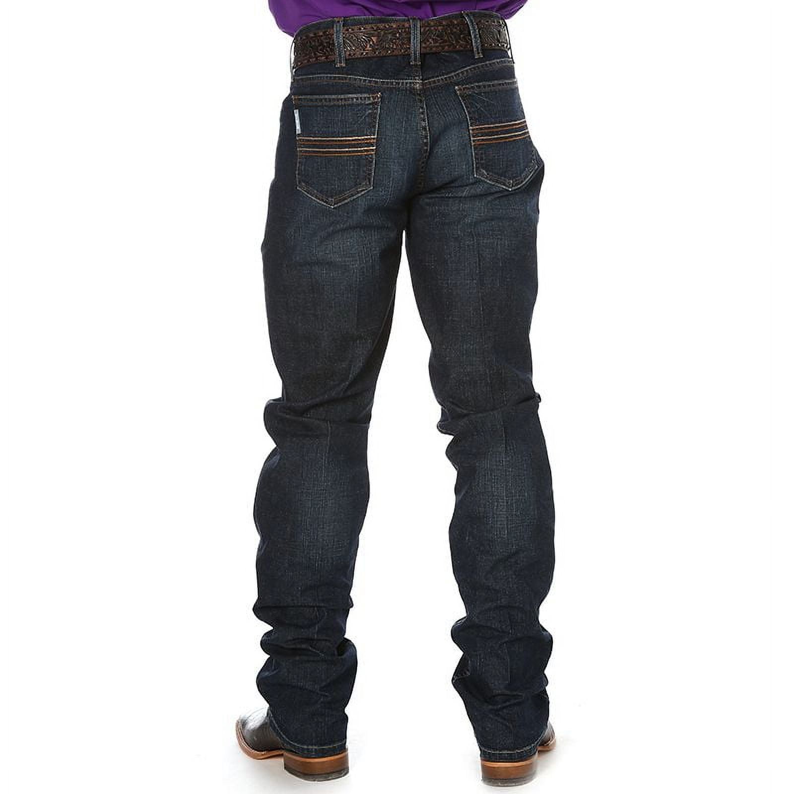 Cinch Men's Silver Label Dark Wash Mid Rise Slim Straight Performance ...