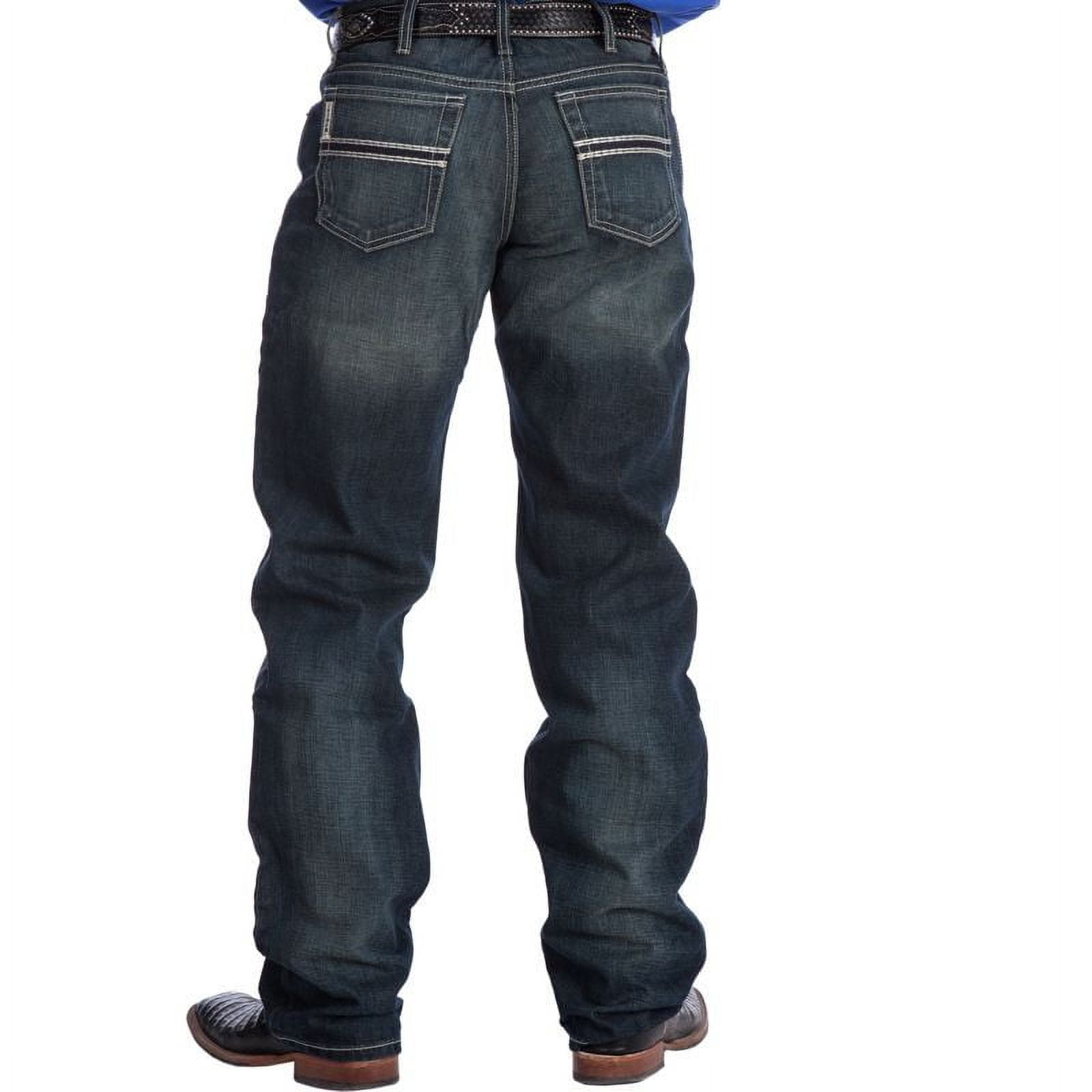 Cinch Men's White Label Relaxed Fit Mid Rise Jeans Tall Dark Stone 29W ...
