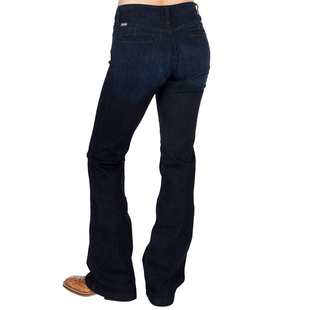 Cinch Western Jean Womens Lynden Trouser 1 Short Dark Wash MJ81454071 ...