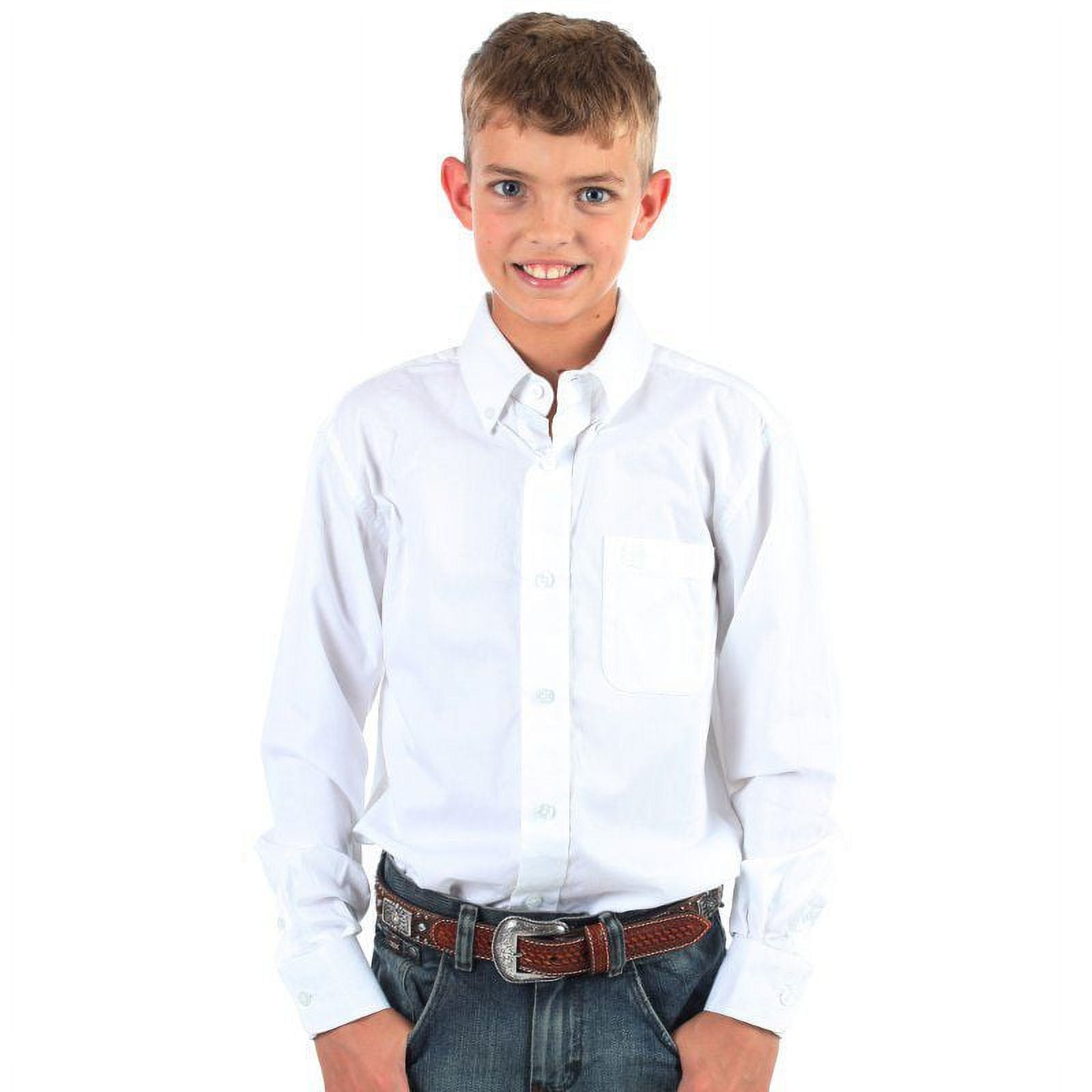 Cinch White Solid Button Down Shirt - Kids Boys Shirt - Mtw7060031 ...