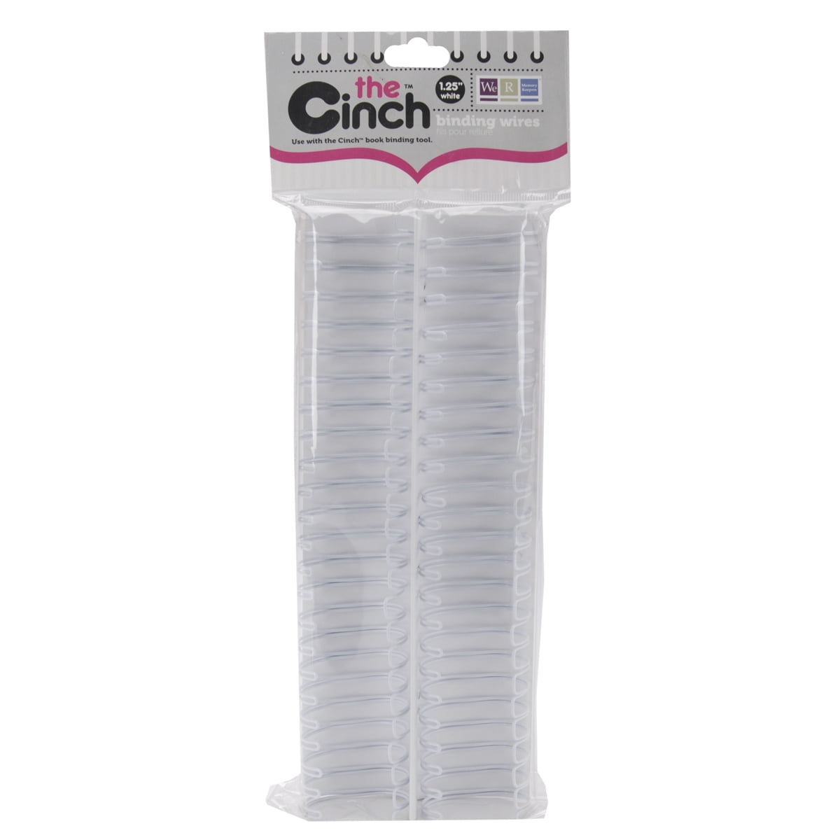 Cinch Wires 1.25" 2/Pkg White - Walmart.com