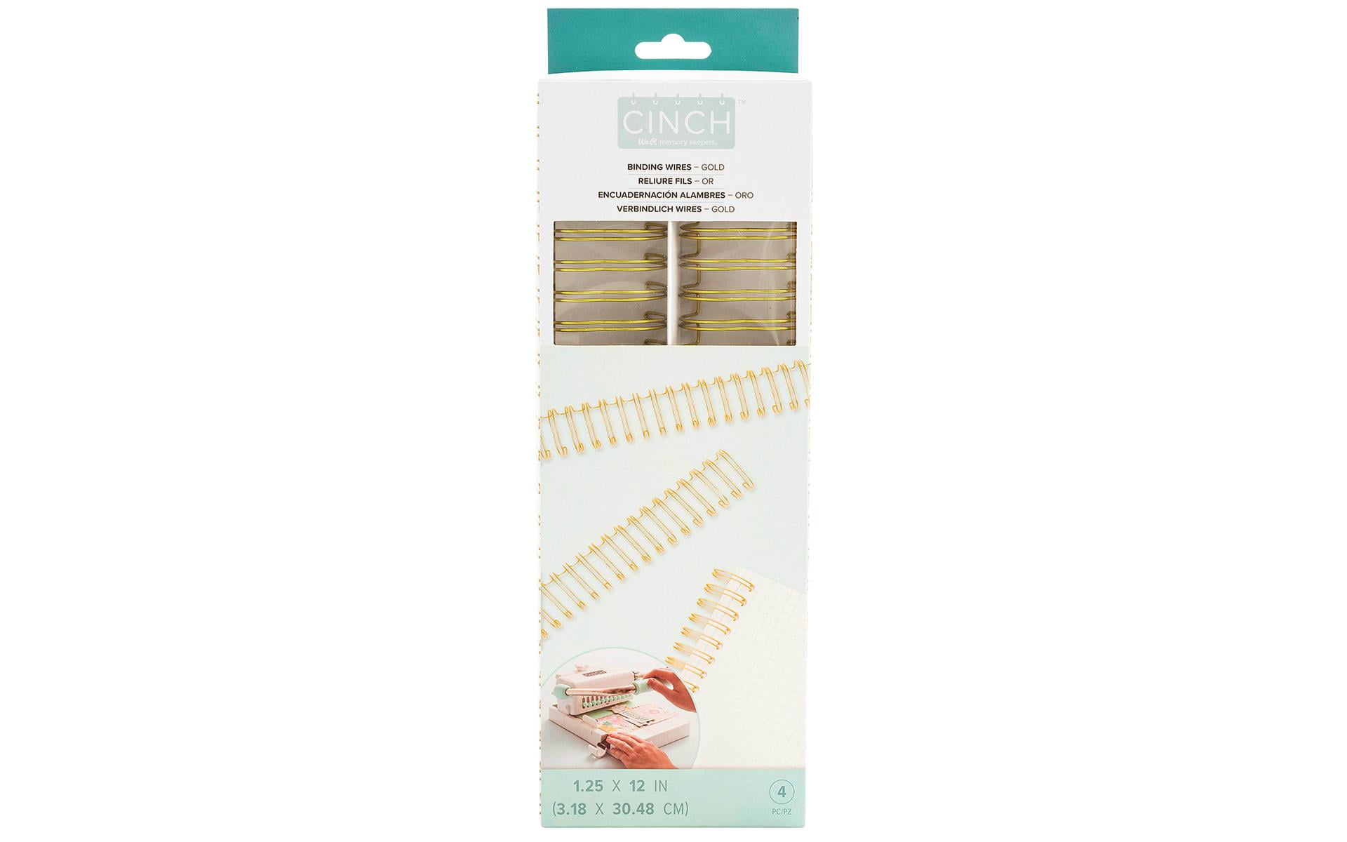 Cinch Wires 1.25" 4/Pkg-Gold - Walmart.com