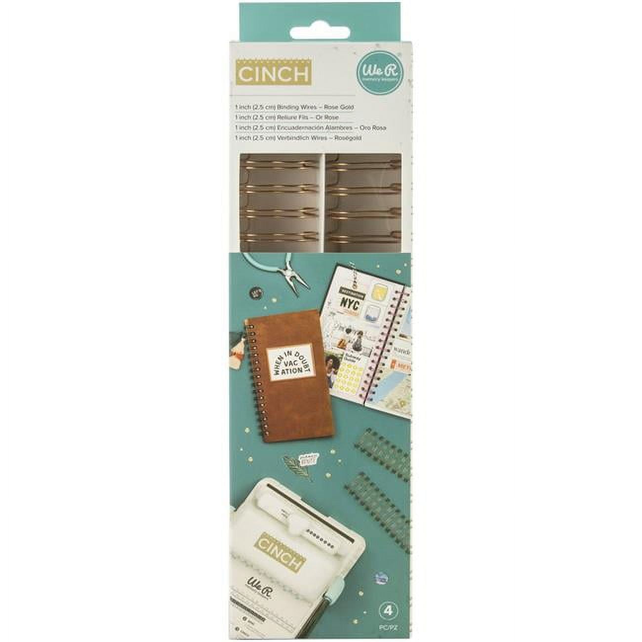 Cinch Wires 1" 4/Pkg-Rose Gold - Walmart.com