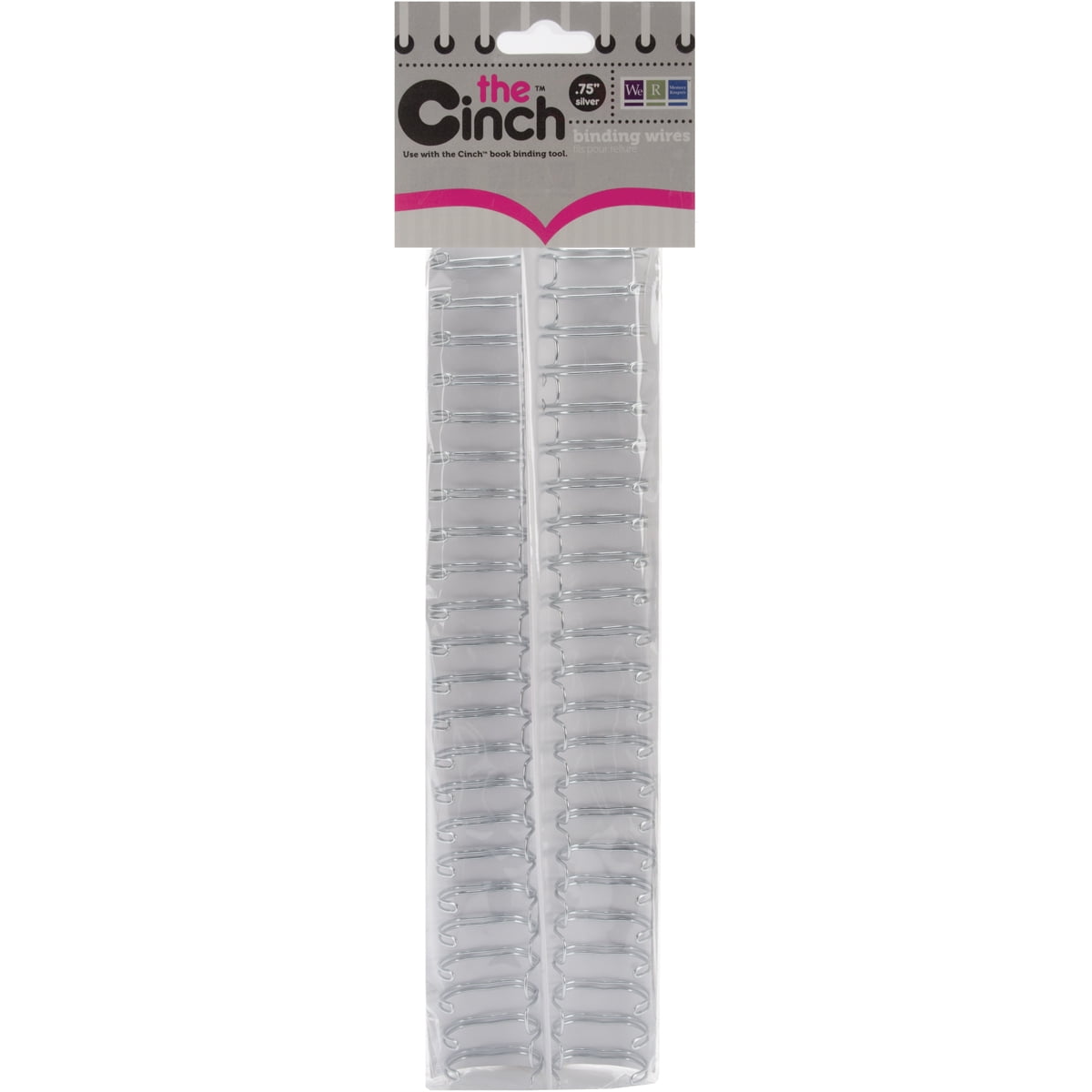 Cinch Wires .75" 2/Pkg-Silver - Walmart.com